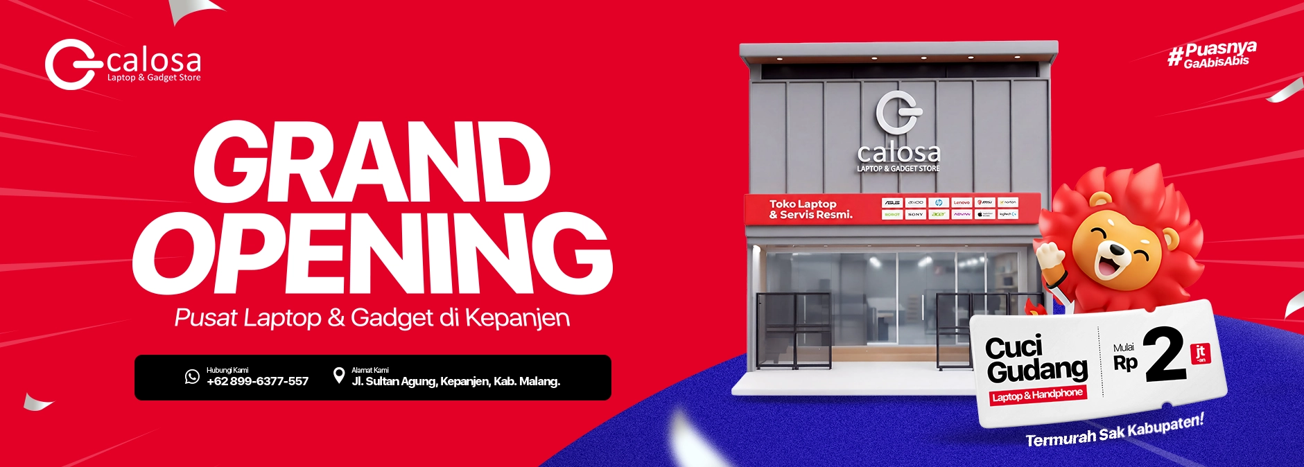 Calosa Laptop & Gadget Store Terlengkap Termurah Terbesar